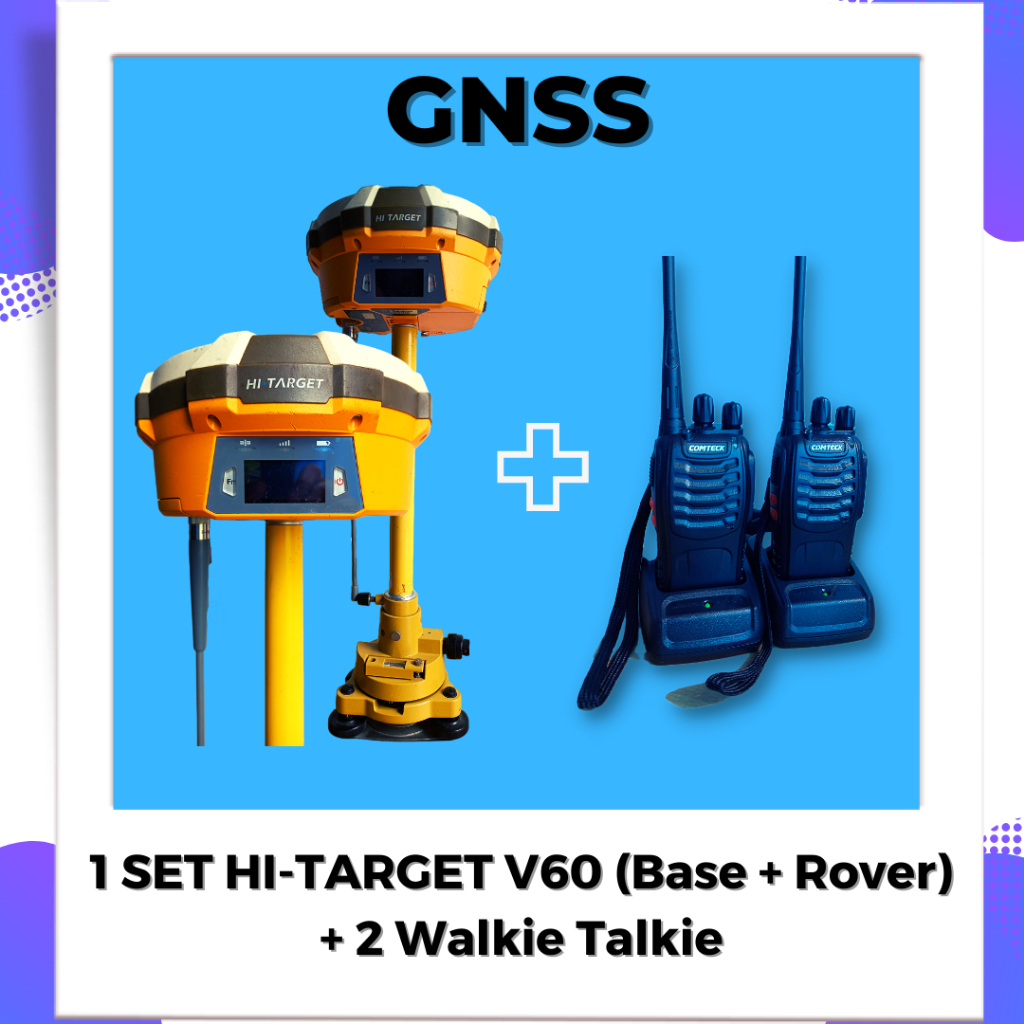 Jual RENTAL ALAT SURVEY GNSS HI TARGET V60 (1) | Shopee Indonesia