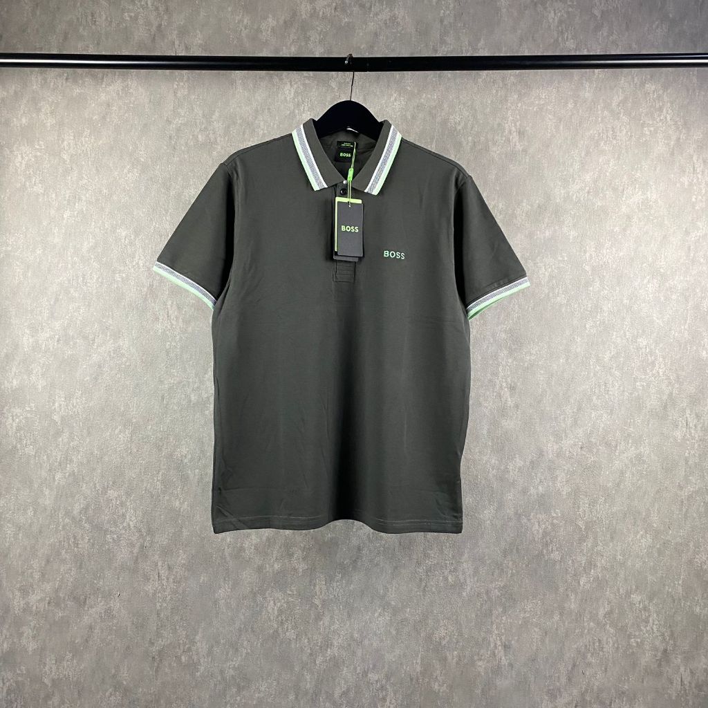 Jual Baju Polo BO-5 Pavel Logo Embroidered Polo Cotton Shirt Black Tee Baju Kaos Polo Atasan ...