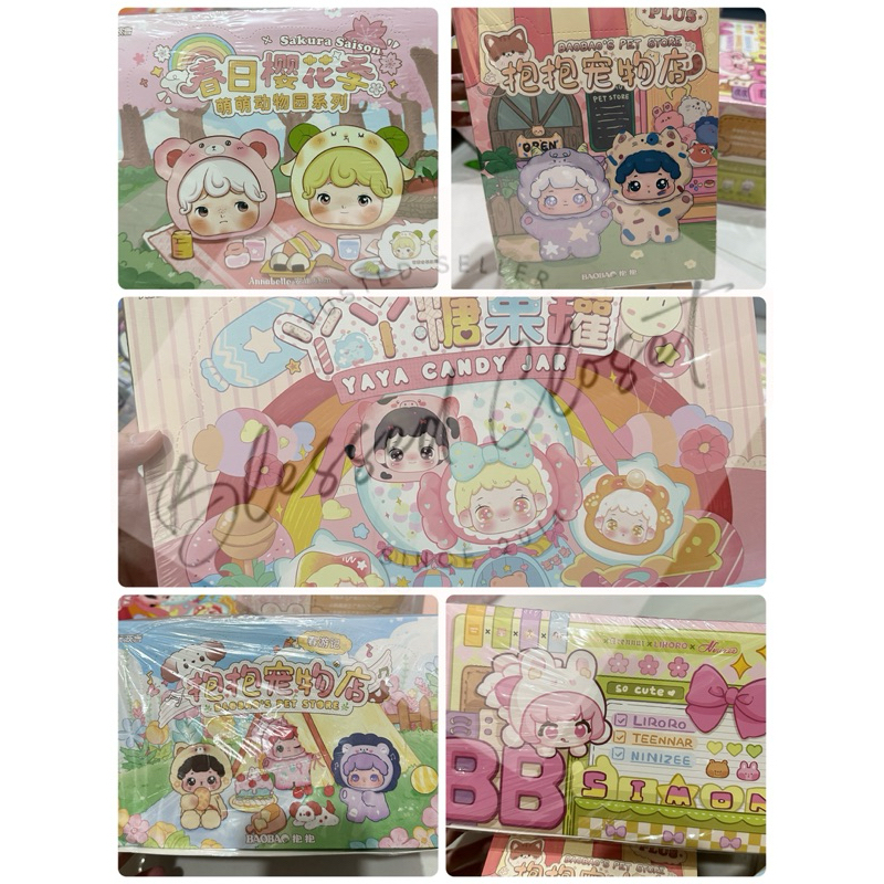 Jual Blind box mini figure set 1 kotak utuh yaya candy bb simon baobao ...