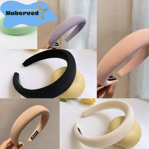 Jual BD-A002 Bando Kain Busa Tebal Wanita Korea Headband Cloud Polos ...