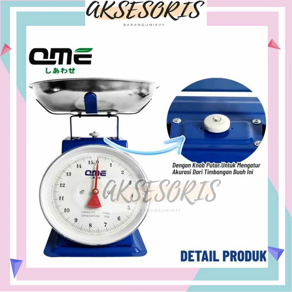 Jual TIMBANGAN BESI QME / TIMBANGAN BESI QME DUDUK / TIMBANGAN MANUAL / TIMBANGAN BUAH LAUNDRY ...