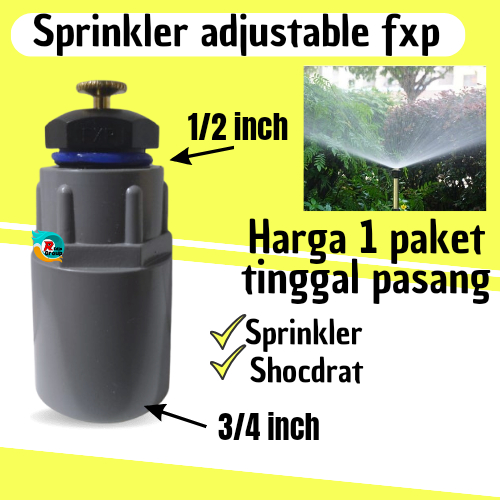 Jual SPRINKLER ADJUSTABLE+SHOCKDRAT 1/2 X 3/4 INC SPRINGKLER TAMAN ...