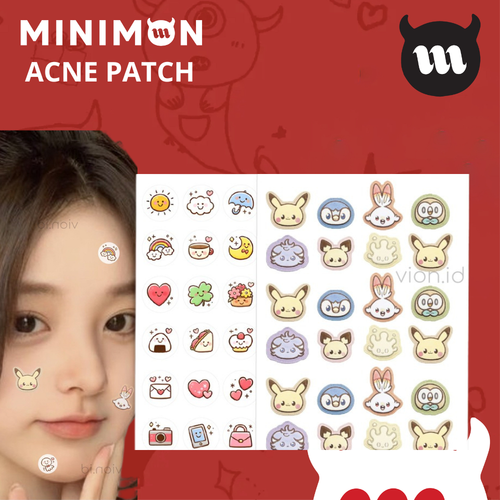 Jual [MINIMON] Acne Patch Pokemon Pokepeace Edition Cute Kawai ...
