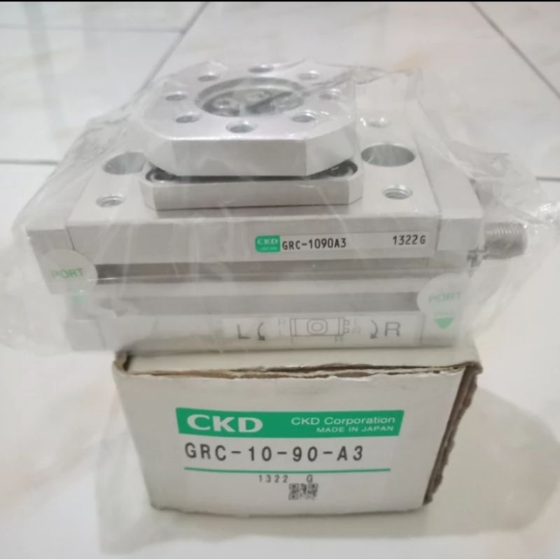 Jual ROTARY ACTUATOR / ROTARY CYLINDER CKD GRC-10-90-A3 / GRC 10 90 A3 / GRC1090A3 | Shopee ...