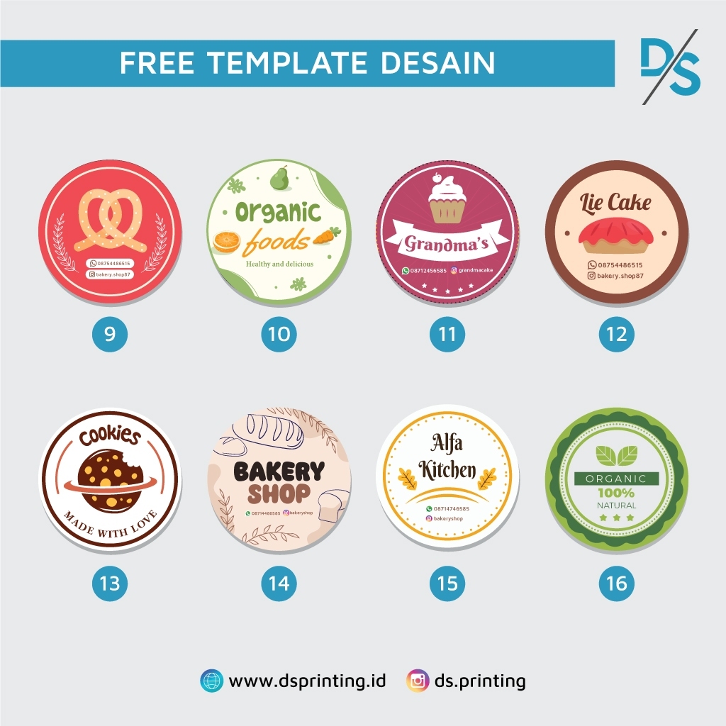 Jual DSPRINTING - Cetak Stiker Vinyl Doff A3+ Logo Label Kemasan Jualan ...