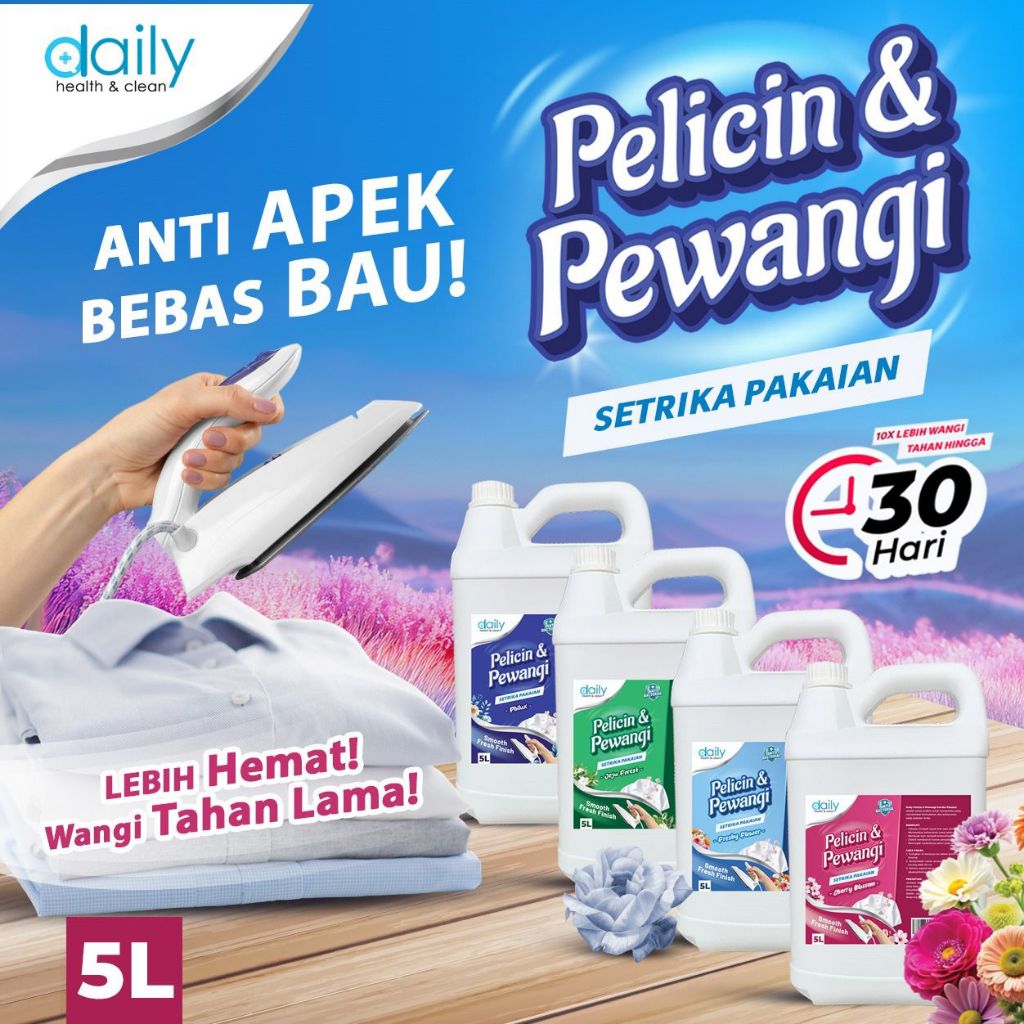 Jual Pelicin dan Pewangi Setrika Pakaian Daily 5 Liter | Shopee Indonesia