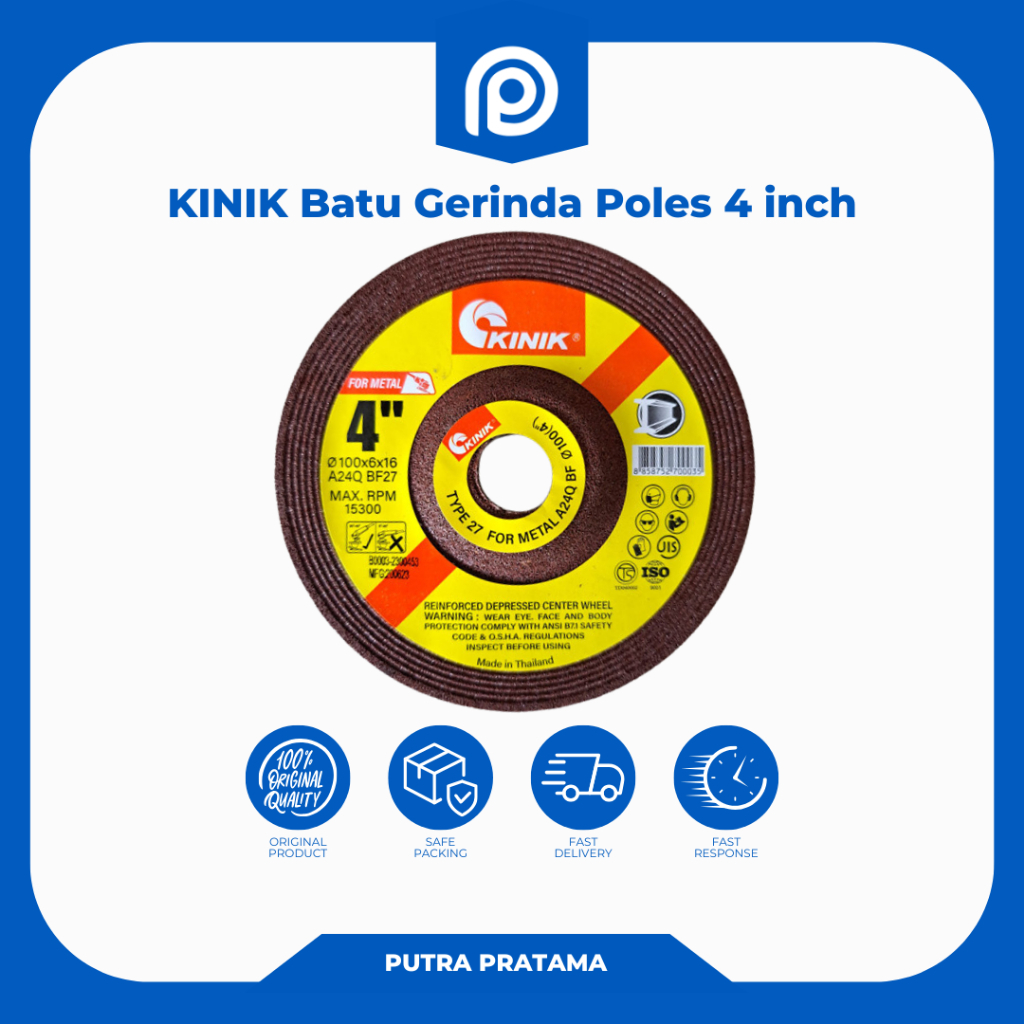 Jual KINIK Batu Gerinda Poles/Slep 4 inch (100x6x16mm) | Shopee Indonesia
