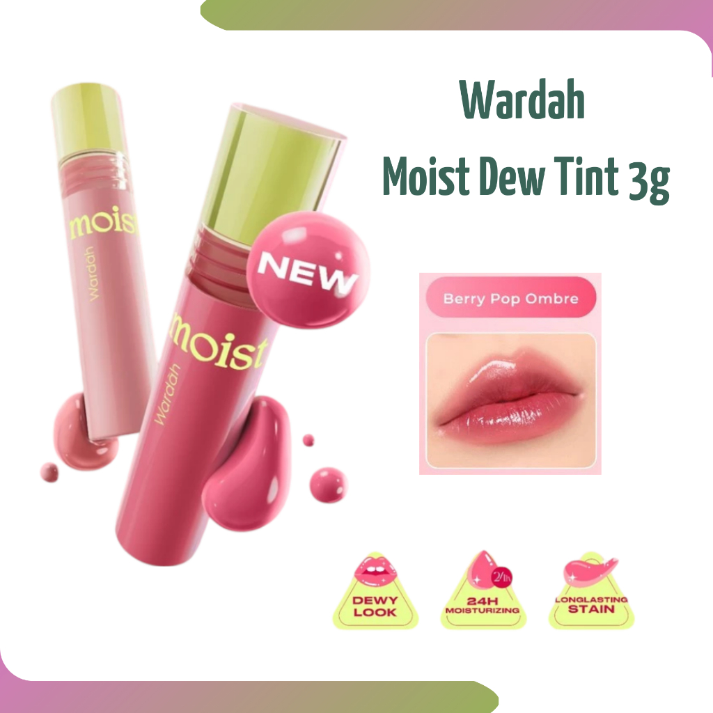 Jual Wardah Moist Dew Tint 3g / Lip Tint | Shopee Indonesia