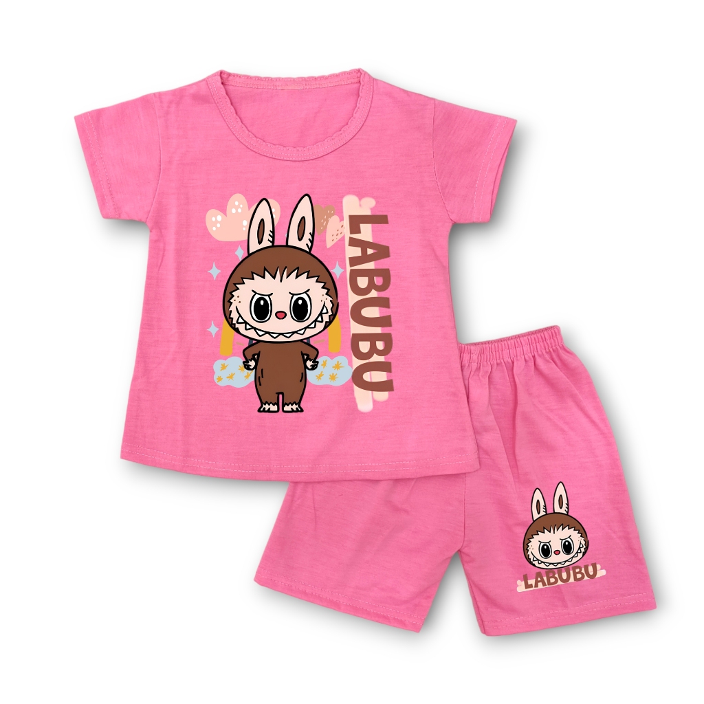 Jual Baju set stelan setelan kaos anak perempuan cewek murah motif ...