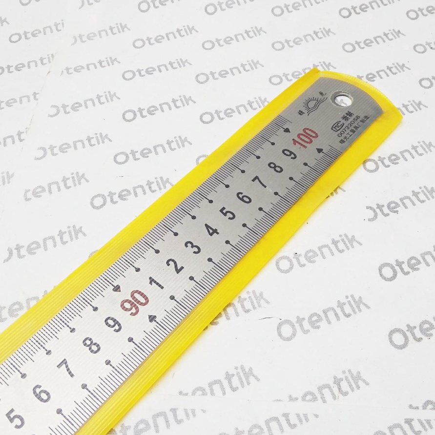 Jual Hemat PENGGARIS BESI 1 CM 1 MM 1 METER STEEL RULER 4 INCH | Shopee ...