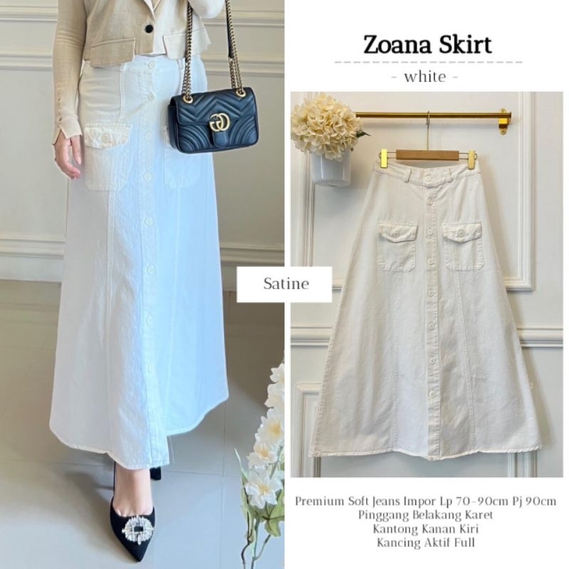 Jual Zoana Skirt Rok ORI by Satine | Shopee Indonesia