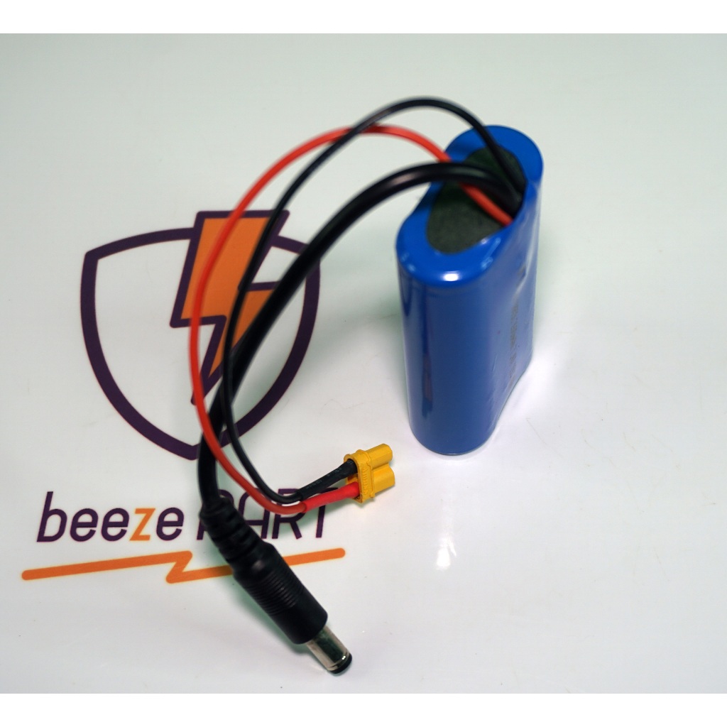 Jual Baterai Pack 2S 18650 Li-ion 7.4volt 2600mAh Socket XT30 Jack DC ...