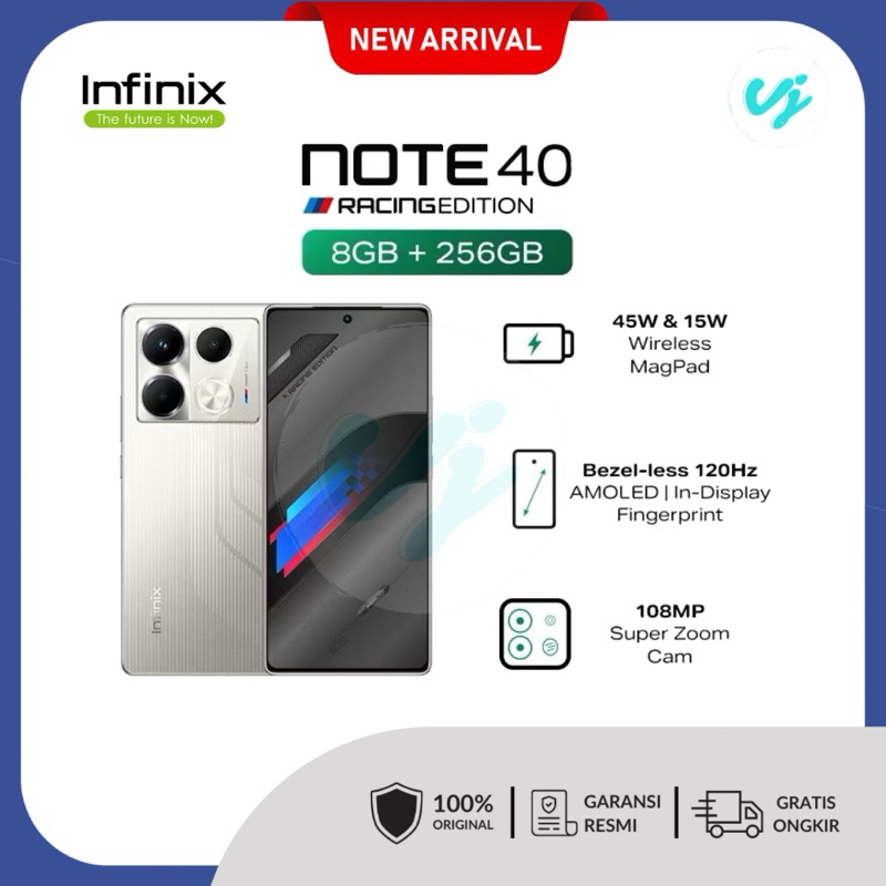 Jual Infinix Note 40 (8+8/256) NFC Amoled 120Hz 45W Wireless Charging Garansi Resmi Indonesia ...