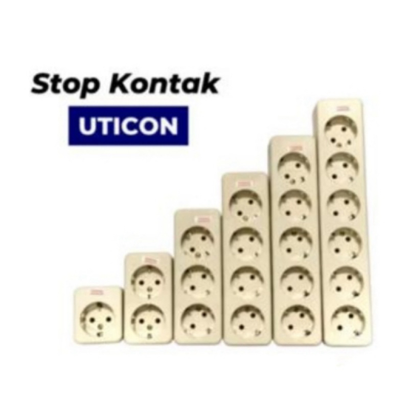 Jual UTICON STOP KONTAK ARDE TERMINAL KUNINGAN 1 2 3 4 5 Lubang SNI ORIGINAL | Shopee Indonesia