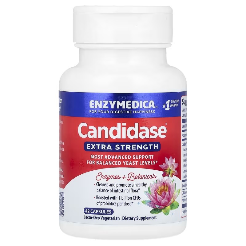 Jual Enzymedica, Candidase, Extra Strength, 42 Capsules | Shopee Indonesia