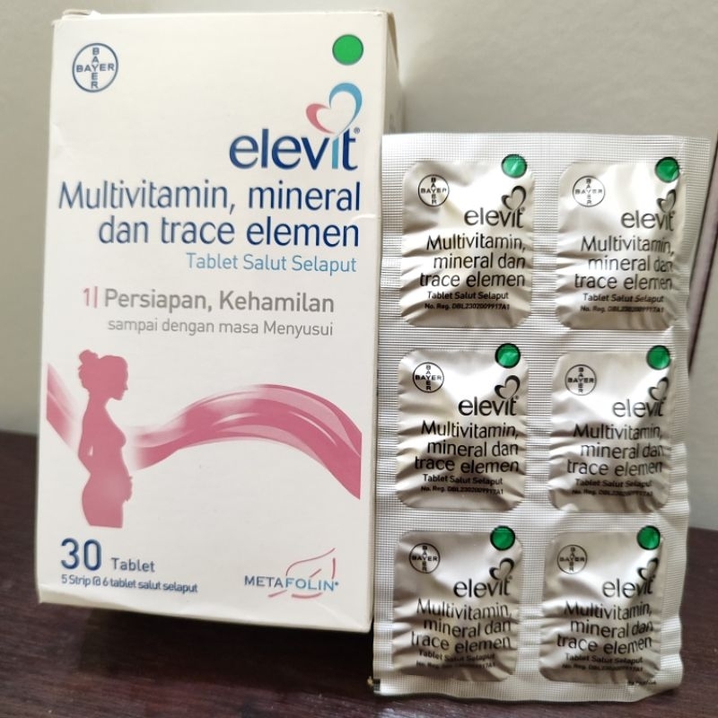 Jual ELEVIT STRIP ISI 6 TABLET MULTIVITAMIN PROMIL HAMIL MENYUSUI | Shopee Indonesia