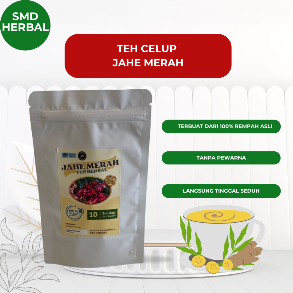 Jual Red Ginger Tea | Teh Jahe Merah | Teh Herbal Jahe Merah-SMD ...