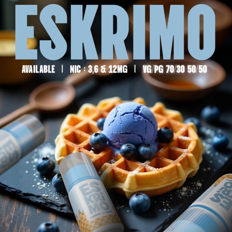 Jual Eskrimo Blueberry Ice Croffle 60ML Liquid Freebase Authentic ...
