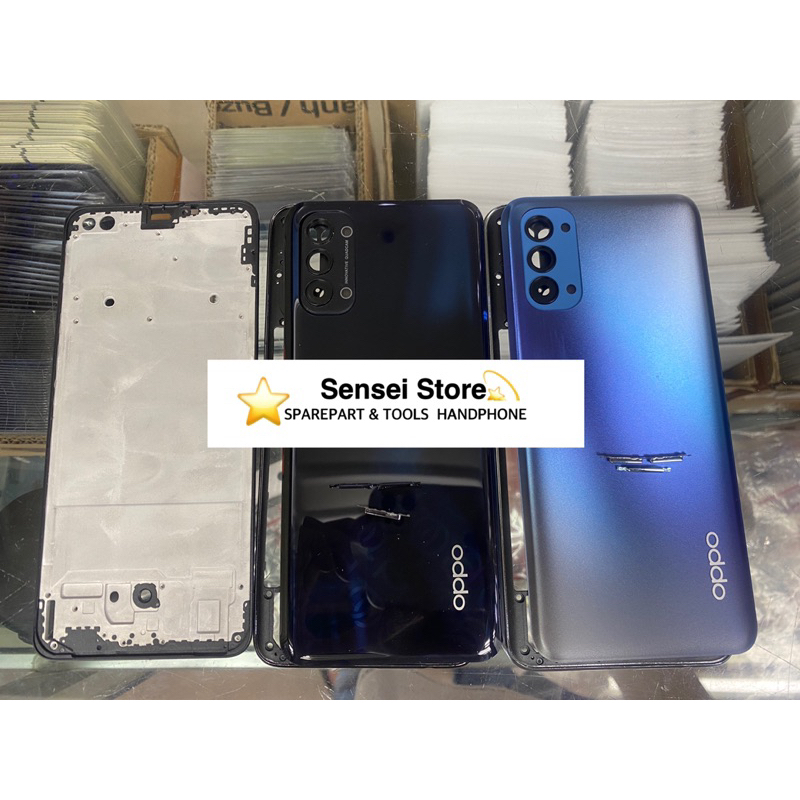 Jual HOUSING KESING CASING FULLSET OPPO RENO 4 4G CPH2113 FRAME+BEZEL ...