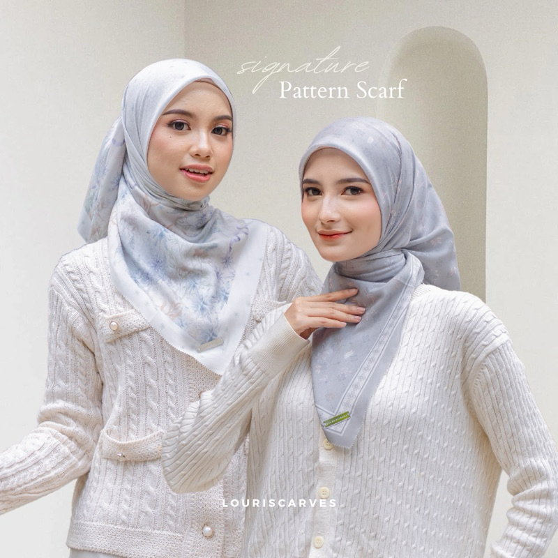 Jual Louriscarves - Hijab Motif Voal Premium 110x110 | Pattern Scarf ...