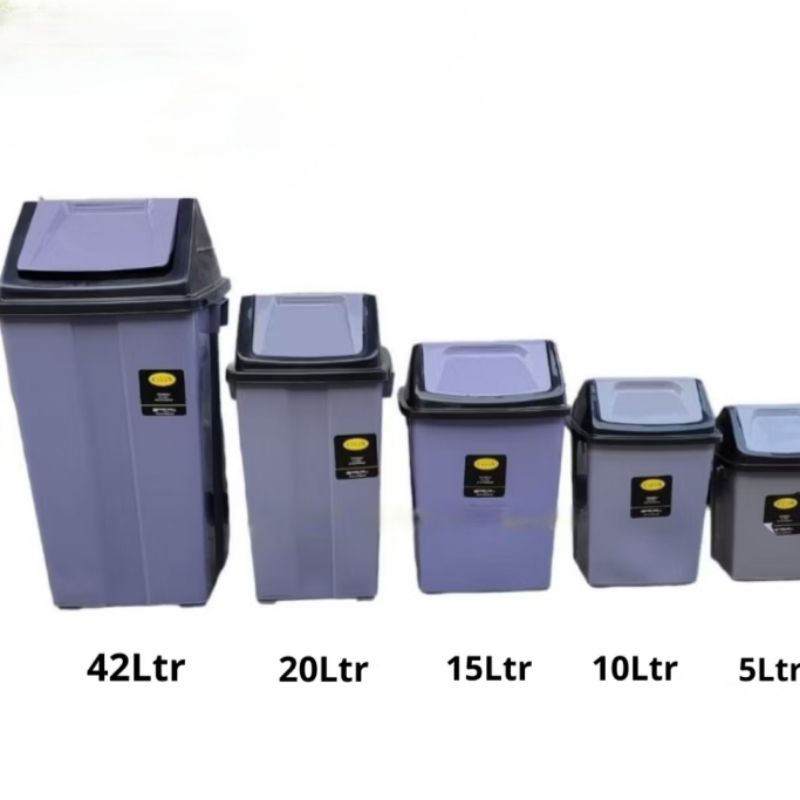 Jual Tong Keranjang Tempat Sampah komet Tutup Goyang 5,10,15,20,42 Liter | Shopee Indonesia
