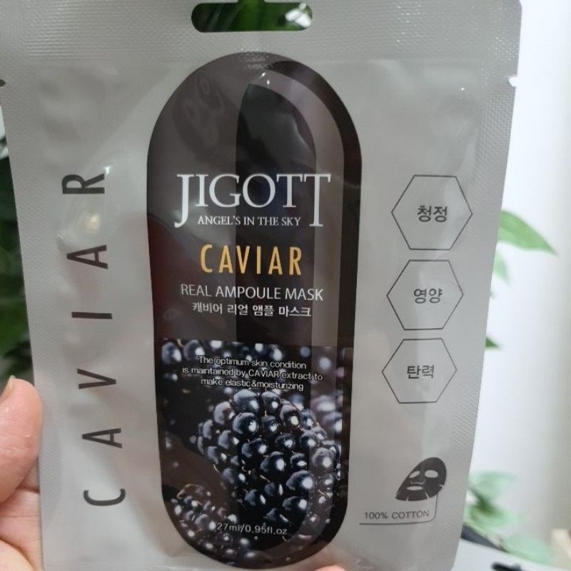 Jual JIGOTT REAL AMPOULE MASK 27 ML (100 % ORIGINAL KOREA) | Shopee ...