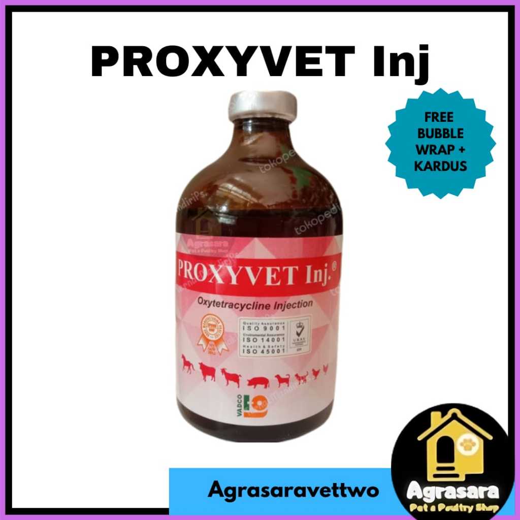 Jual PROXYVET INJ. 100 ML VADCO - LIKE VET OXY SB SANBE KALOXY VET ...