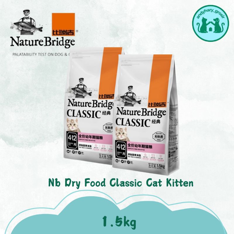 Jual Nature Bridge Kitten 1.5 Kg Fresh Pack Makanan Anak Kucing ...