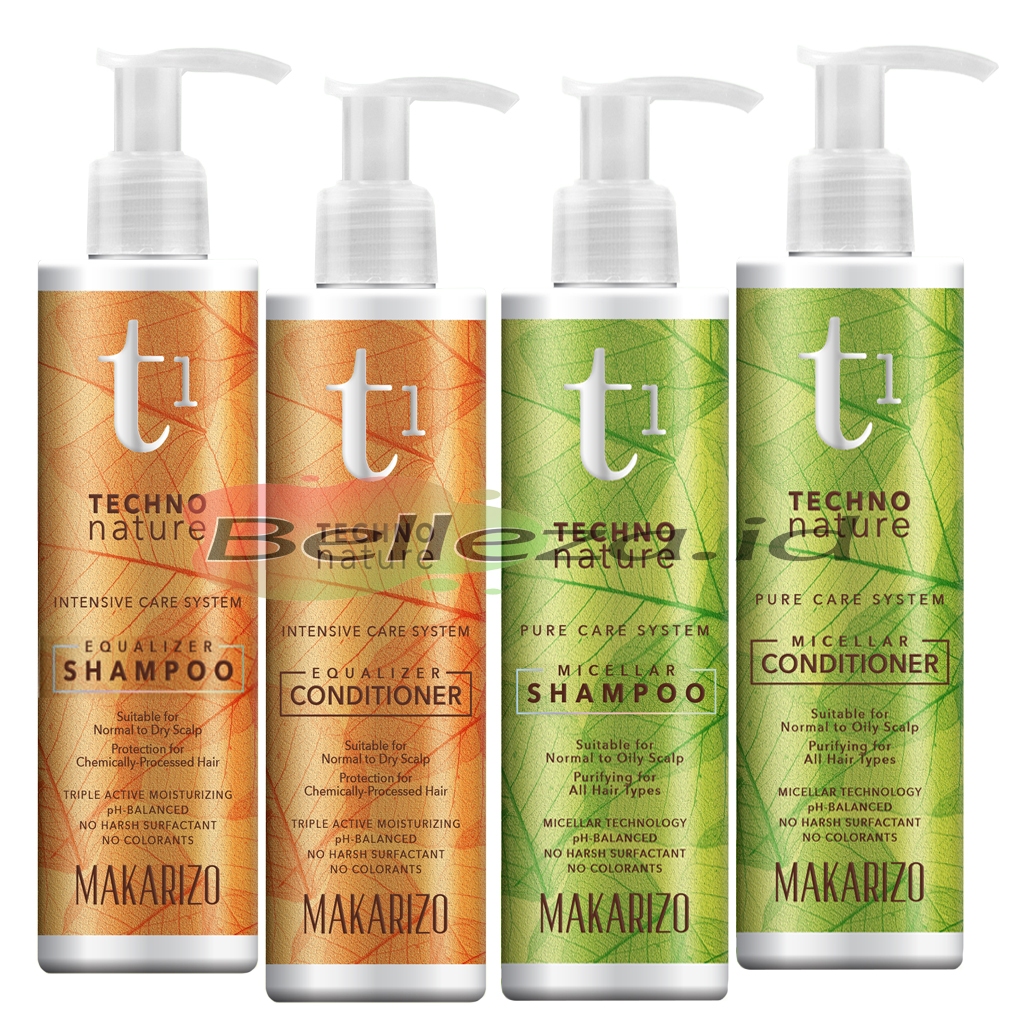 Jual Makarizo T1 Techno Nature Shampoo/Conditioner Equalizer/Micellar ...
