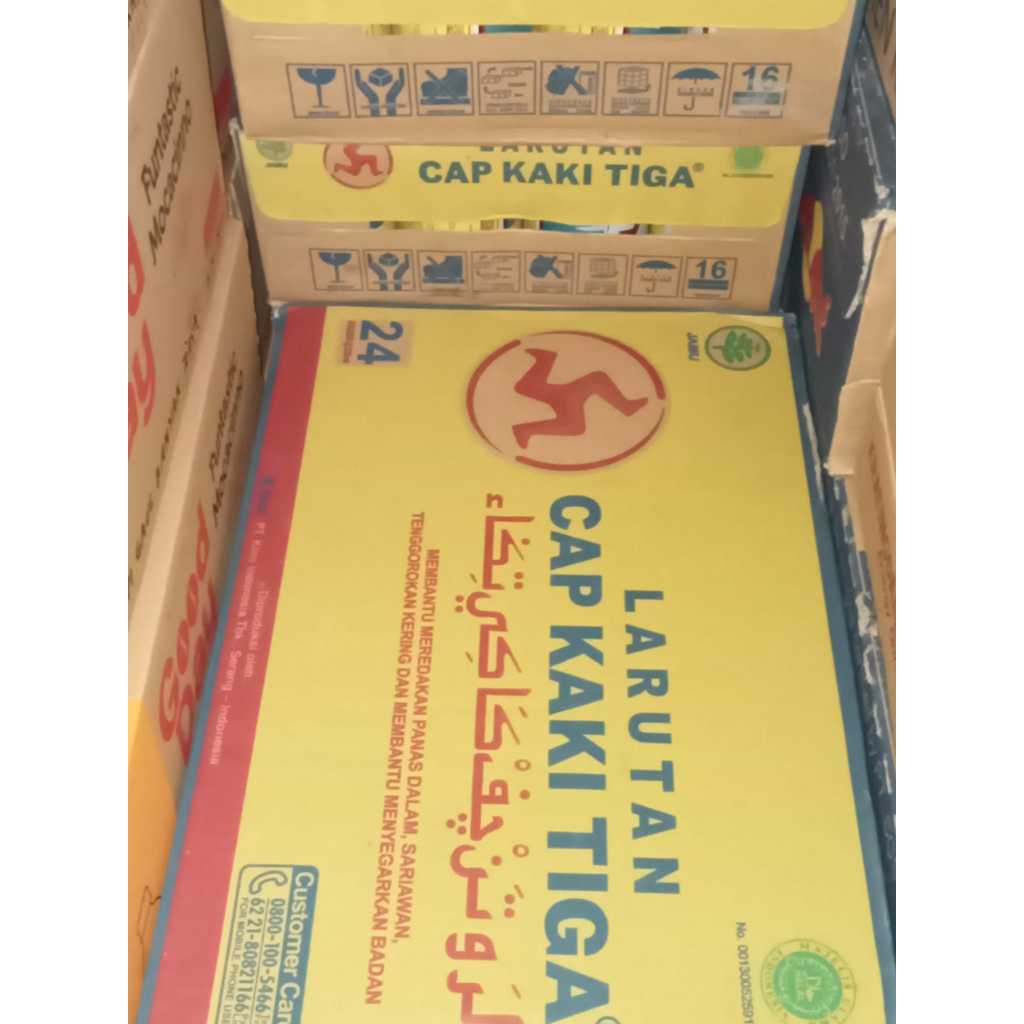 Jual Larutan cap kaki (3) tiga Kaleng 24 pcs | Shopee Indonesia