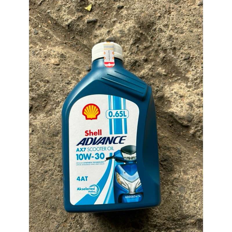 Jual oli shell ax7 scooter 10w-30 0,65LITER scoopy baru ORIGINAL ...