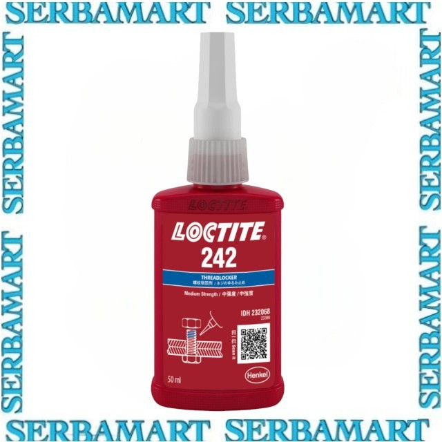 Jual LEM BAUT LOCTITE 242 50ML ORIGINAL - LOCTITE 242 50 ML THREAD ...