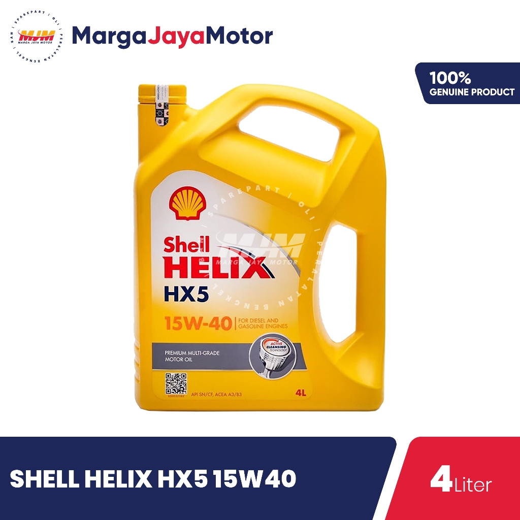Jual Shell Helix HX5 15W-40 4L | Shopee Indonesia