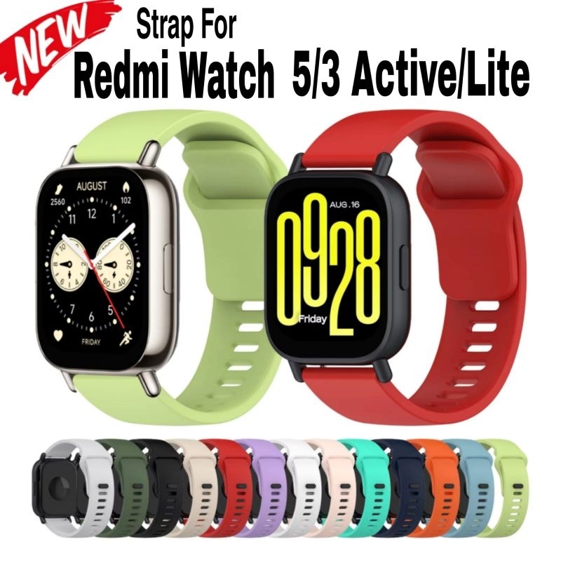 Jual Strap Redmi watch 5 active Lite Tali Redmi watch 3 active silicone ...