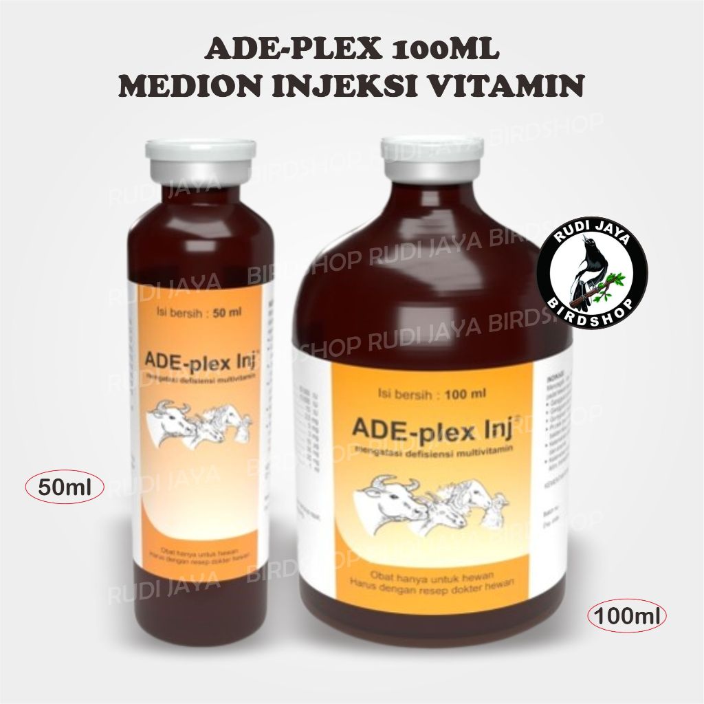 Jual ADE-PLEX 100ML MEDION INJEKSI VITAMIN ADE DAN B KOMPLEKS HEWAN ...