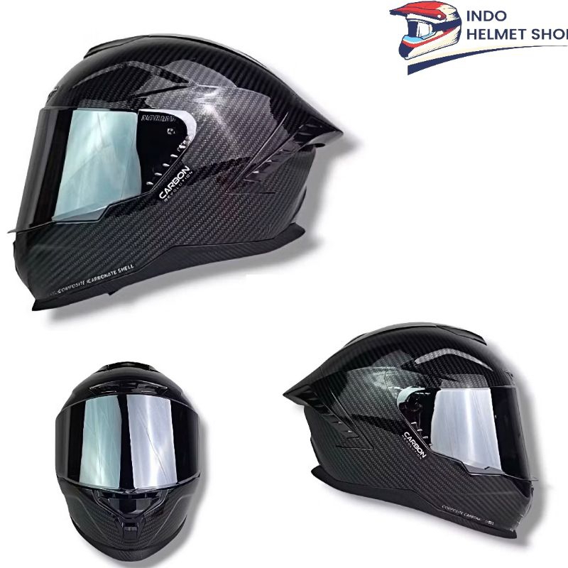 Jual Helm full Face JS Armor Carbon Dewasa ( Termurah 100% Original SNI ...