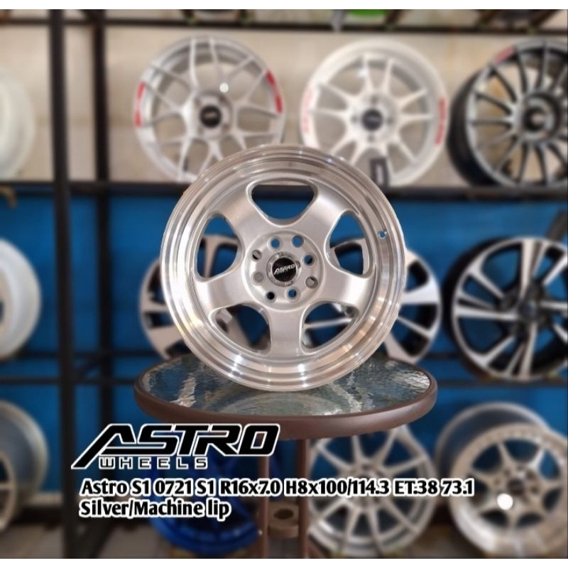 Jual Velg Astro S1 0721 R16x7.0 Pcd 8x100-114.3 ET38 Silver Machine lip ...