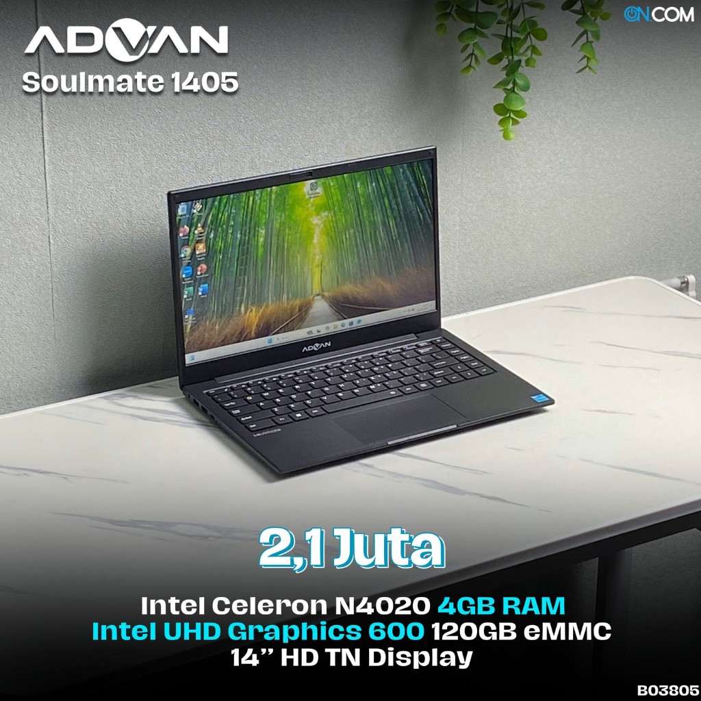 Jual Advan Soulmate 1405/Intel Celeron N4020/RAM 4 GB/eMMC 120 GB ...