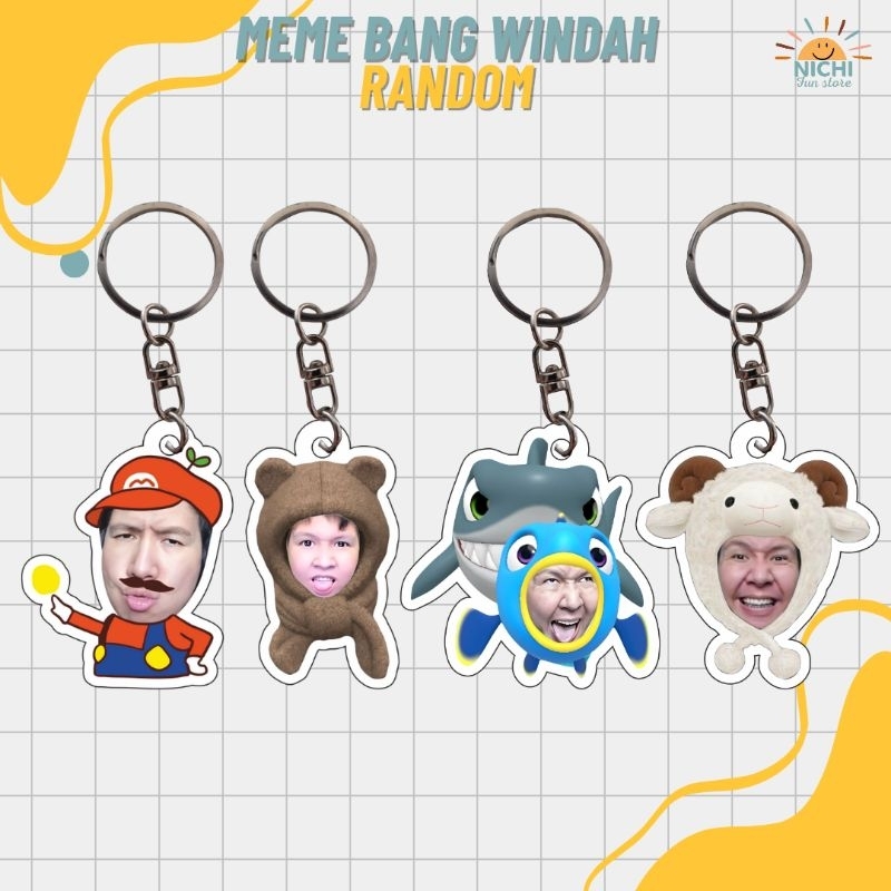 Jual KEYCHAIN MEME BANG WINDAH RANDOM 2 / AKSESORIS GANTUNGAN KUNCI ...