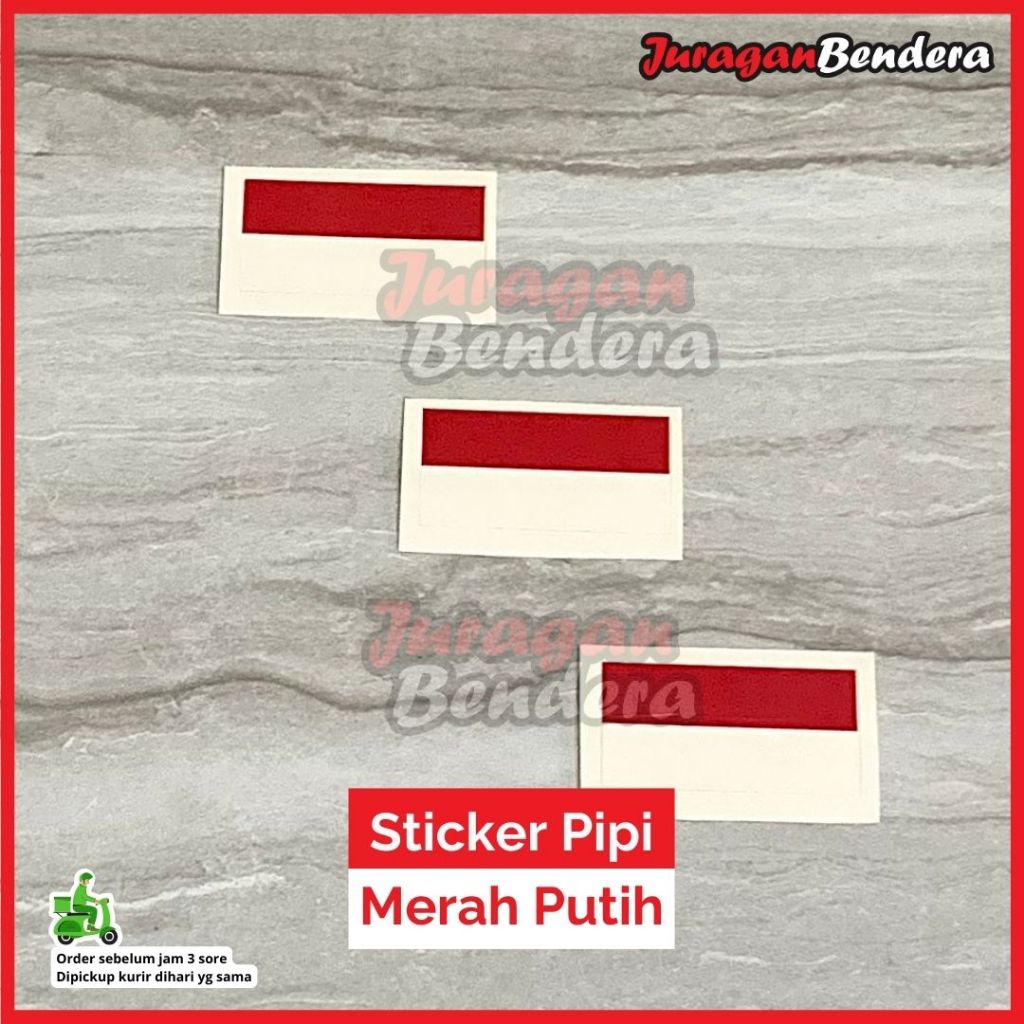 Jual Stiker Merah Putih / Stiker Indonesia isi 10stiker\stiker love ...