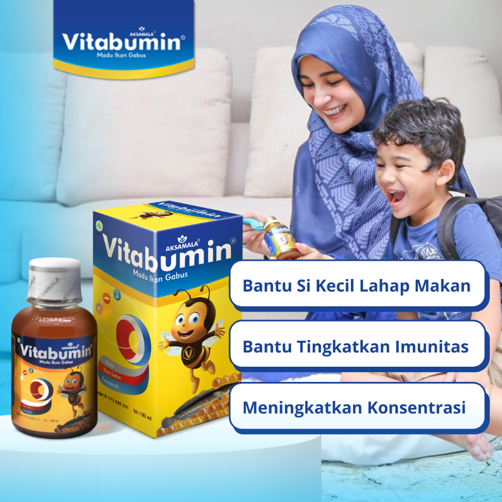 Jual Vitabumin 60&130 ml Nafsu Makan Meningkatkan BB dan Daya Tahan Tubuh Si Kecil | Shopee ...