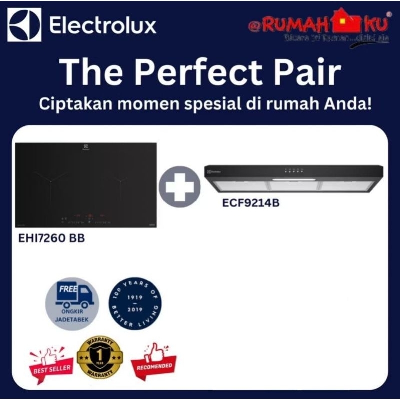 Jual ELECTROLUX Paket Perfect Pair Cooker Hood ECF9214B + Kompor ...