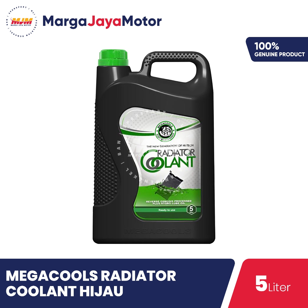 Jual Megacools Radiator Coolant Hijau Merah 5L Air Radiator Megacools ...