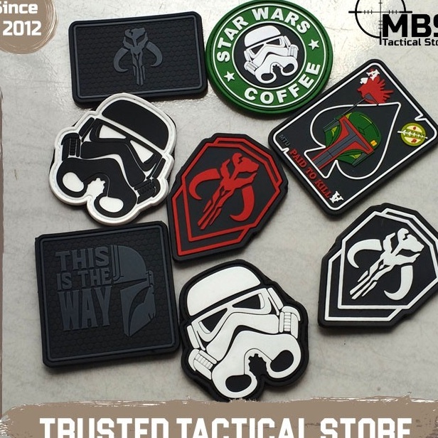 Jual HEMAT BESARBESARAN Logo Rubber Patch Logo Karet Emblem Star Wars ...