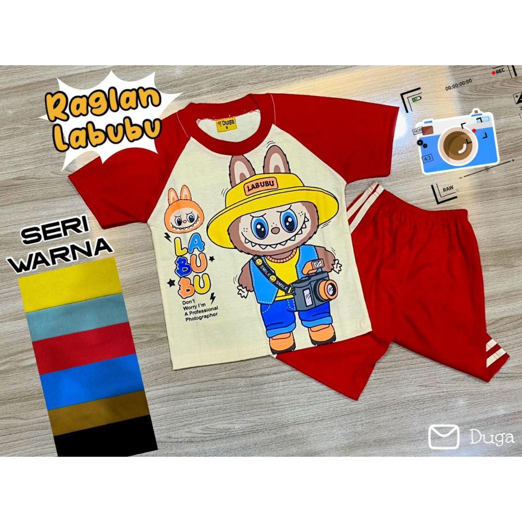Jual SETELAN LABUBU ANAK ANAK KECE UNISEX UMUR 1-9 TAHUN/LABUBU TERBARU ...