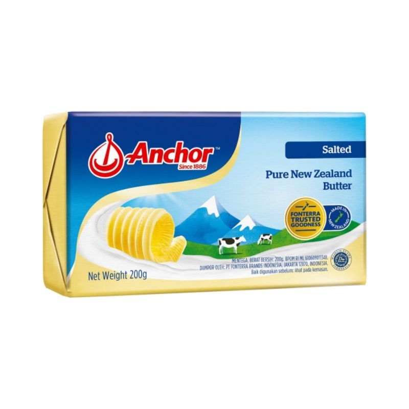 Jual ANCHOR BUTTER SALTED 200gr | Shopee Indonesia