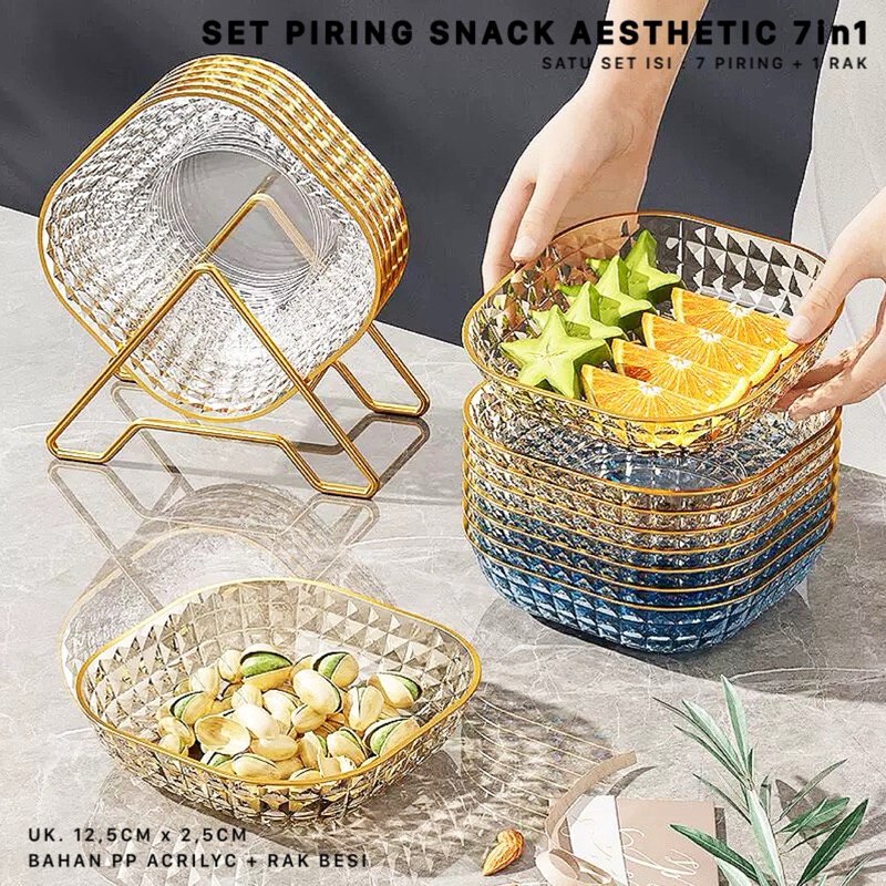 Jual SET PIRING SNACK AESTHETIC / PIRING SAJI SNACK | Shopee Indonesia