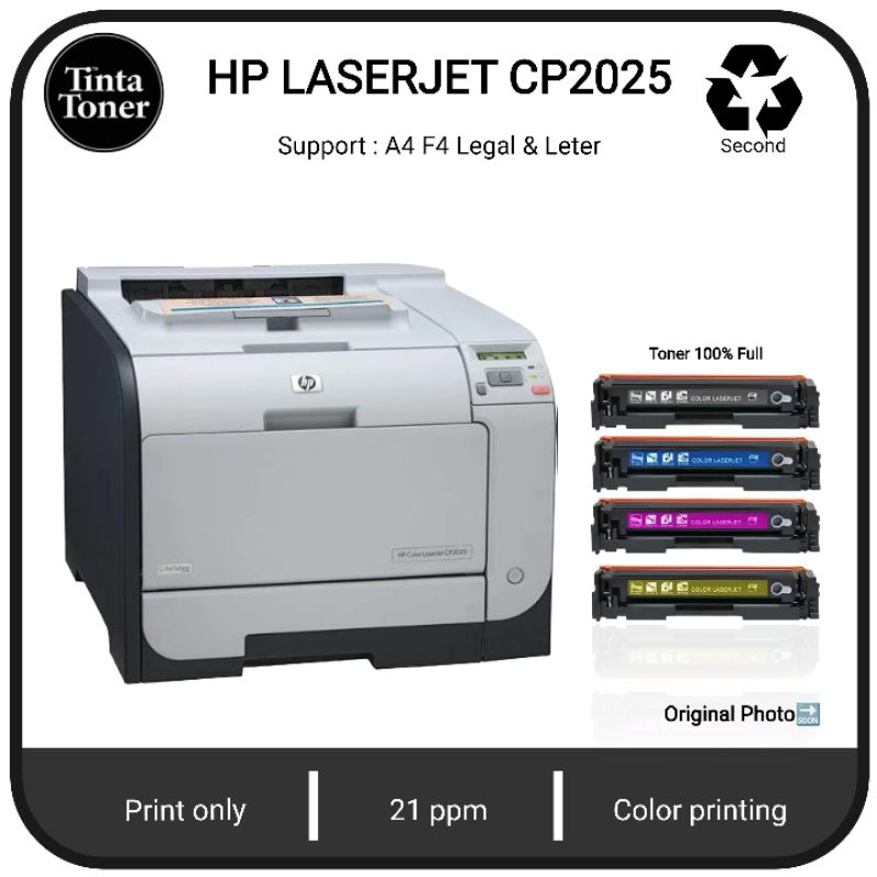 Jual Printer Hp Laserjet CP2025 color toner Full cocok cetak stiker ...