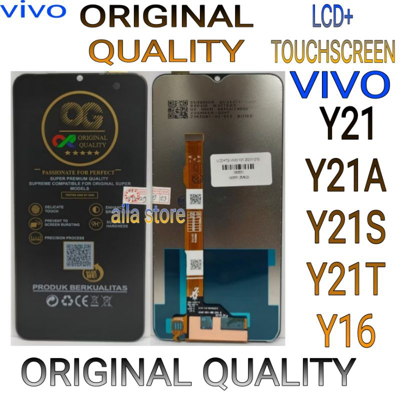 Jual LCD TOUCHSCREEN VIVO Y21/Y21A/Y21S/Y21T/Y16 ORIGINAL OG SUPER FULL ...