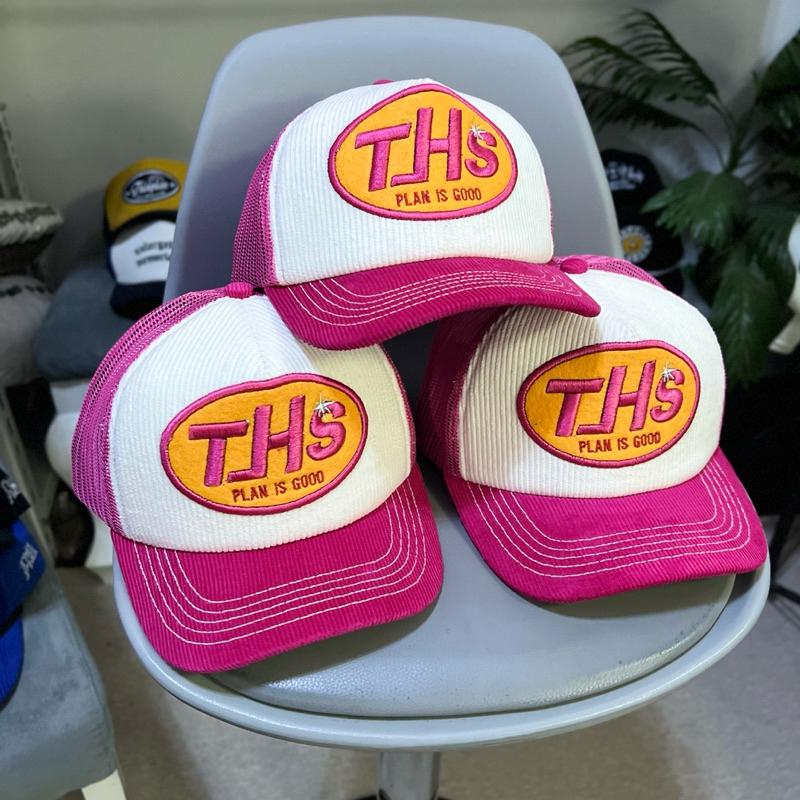 Jual Topi Jaring Corduroy Fanta Of Pink Thisplan | Shopee Indonesia